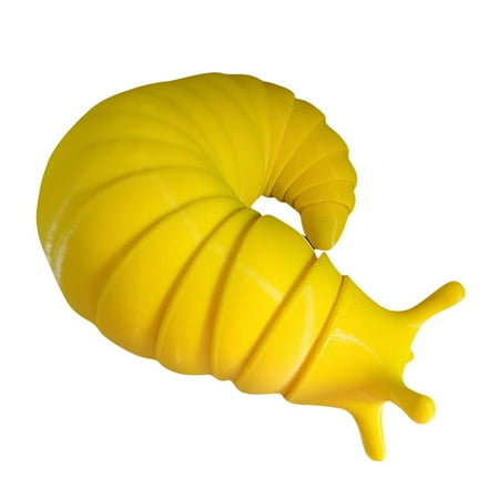 XZNGL Fidget Slug 3D Printed Friendly Articulated Fidget Slug ...