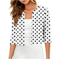 snilers Womens 3/4 Sleeve Cropped Cardigan Sweaters Lightweight Open ...