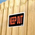 Hy Ko 8 5 X 12 Inch Plastic Keep Out Sign Weather Resistant Bold