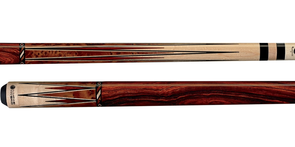 Lucasi Hybrid LHLE7 Pool Cue + 11.75/12.75mm Zero Flexpoint Hybrid ...