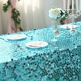 Efavormart 90X132" Turquoise Premium Big Payette Sparkly SEQUIN ...