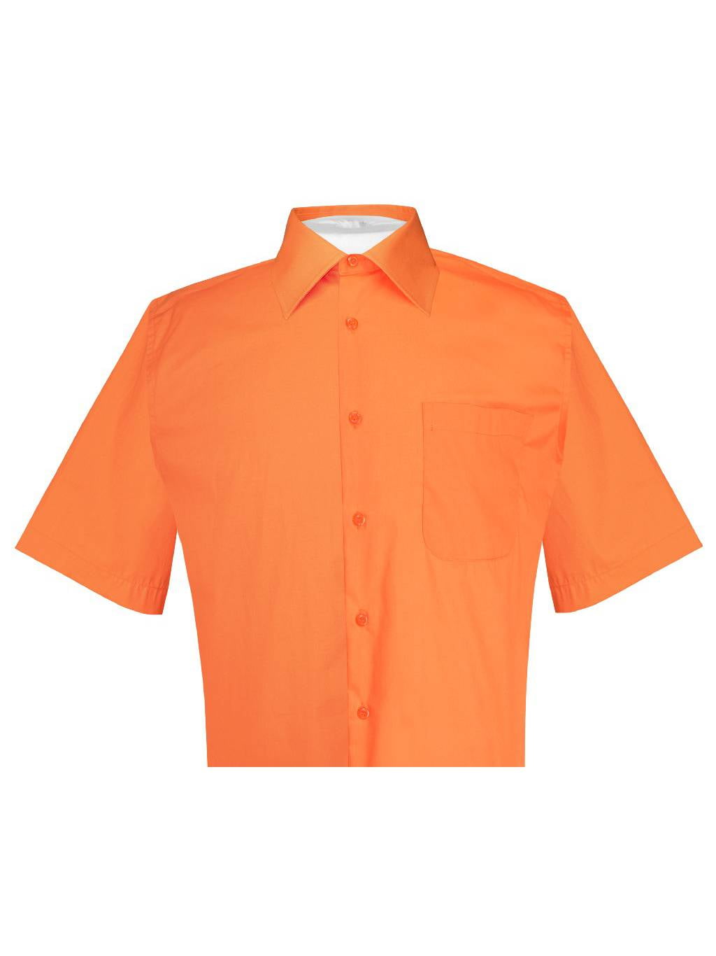 Biagio Biagio 100 Cotton Men s Short Sleeve Solid BURNT ORANGE Dress biagio-biagio-100-cotton-men-s-short-sleeve-solid-burnt-orange-dress