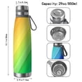 29oz Insulated Water Bottle with Tea Infuser, Stainless Steel Travel ...