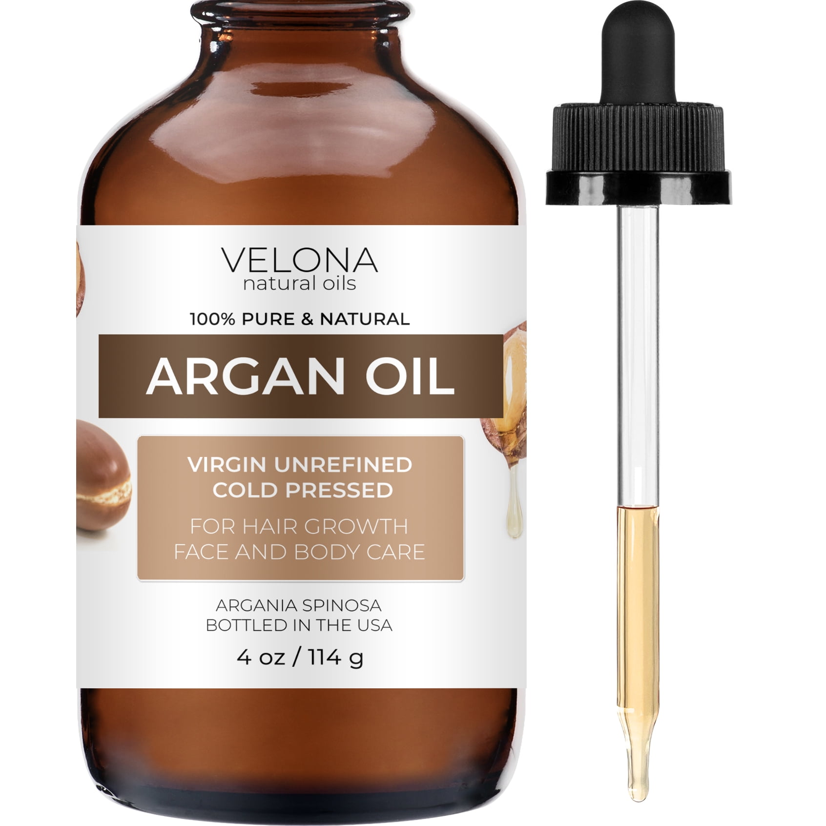 Velona Argan Oil - 4 oz 100% Pure & Natural | Morocco Oil | Stimulate ...