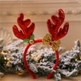 Christmas Reindeer Antler Headbands Xmas Headband Sparkly Antlers Hair