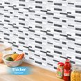 Art3d 12"x12" Peel and Stick Backsplash Tile Thicker Version in Gray ...