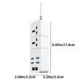 SATRINO 2 Prong Power Strip , Multi Plug Outlet Extender, Multiple ...