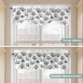Dandelion Tie Up Valance Curtains Spring Fields Black Dandelion Floral ...