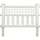 Suncast Outdoor Garden Grand View Fence Border Panels, 3-Pack, White ...