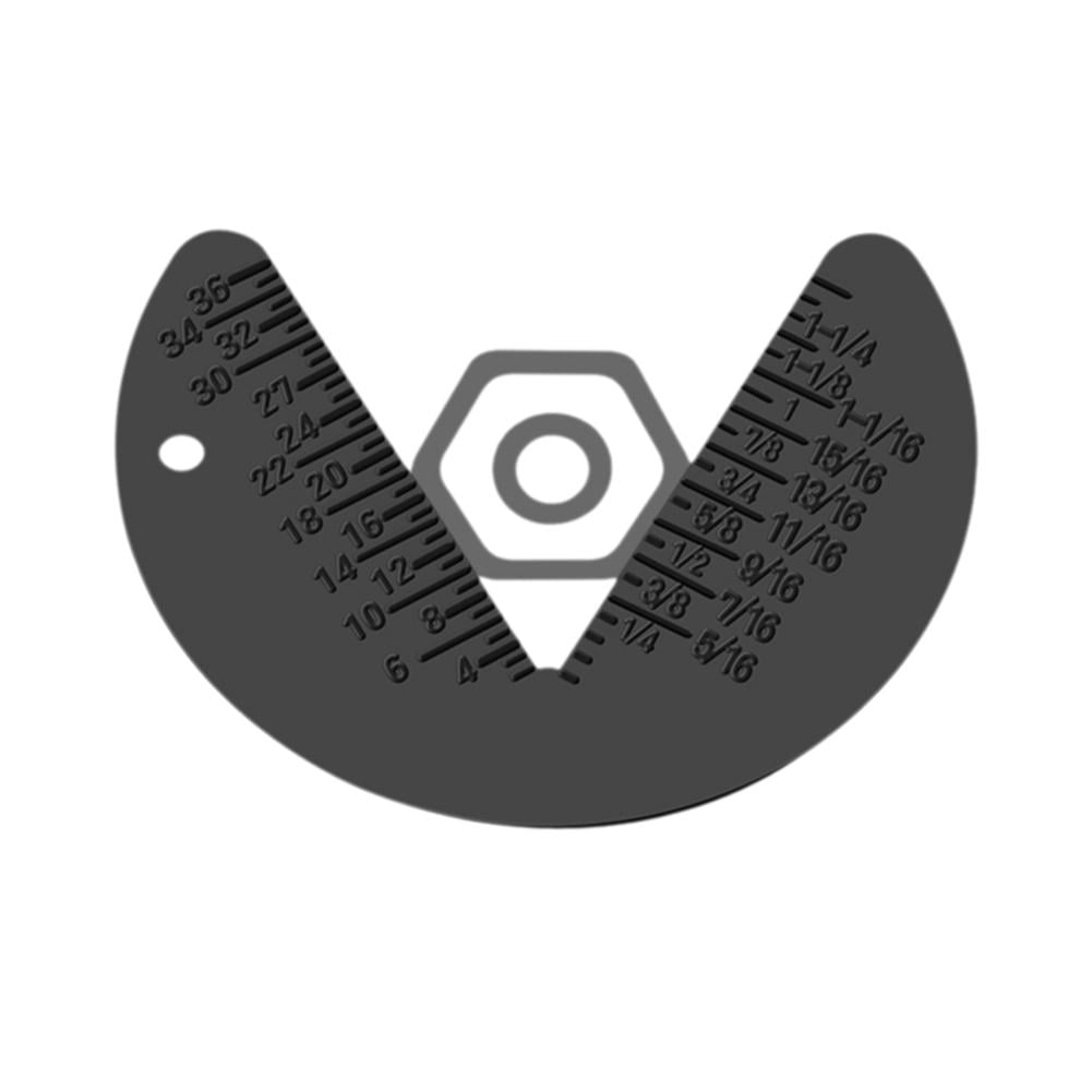 Wartleves Medidor de roscas para tornillos y tuercas portátil, calibre ...
