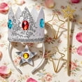 2Sets Princess Crown Accessories Kit, 4Pcs/Set Silver Crown Wand ...
