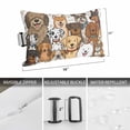 Cartoon Lovely Puppies Dogs Outdoor Pillow for Chaise Lounge Chair,Head ...