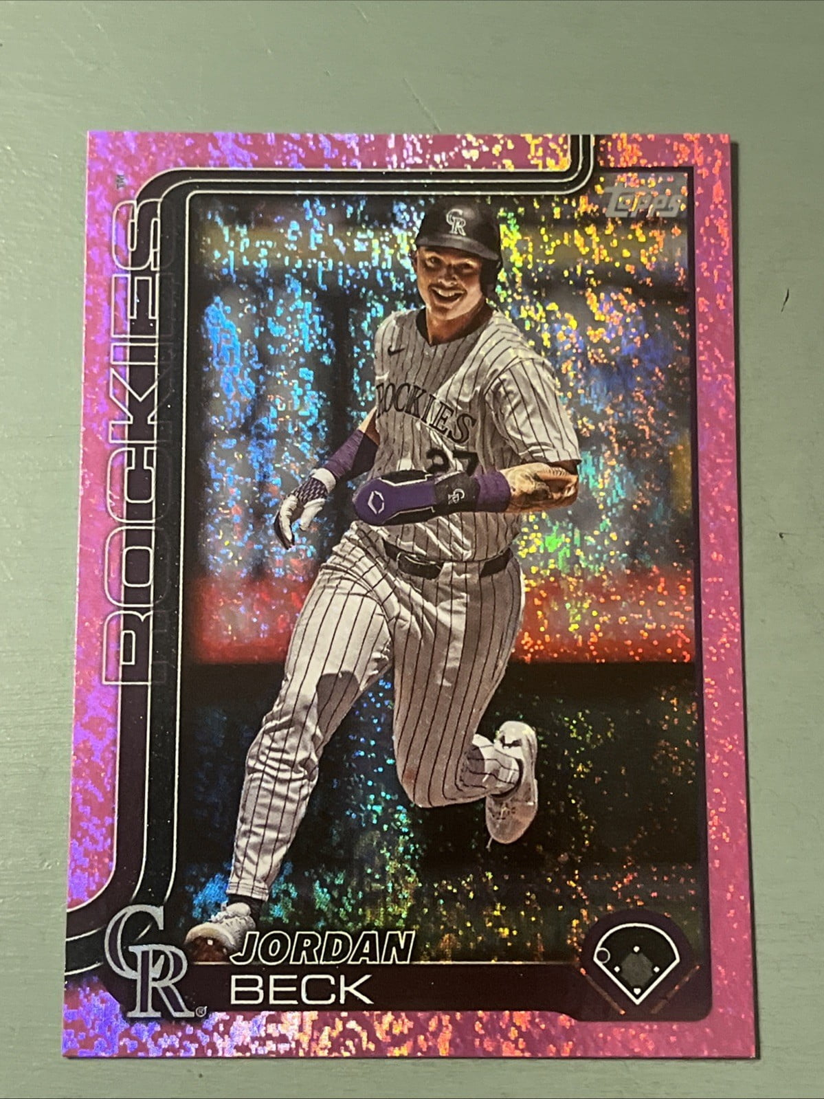 2025 Topps Pink Holo Foil Jordan Beck #139 Holofoil - Walmart.com