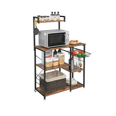 Tribesigns Kitchen Bakers Rack with Power Outlets, 5 Tier Microwave ...