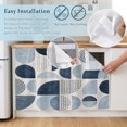 Abstract Semicircles Cabinet Curtains 28" W x 51" L, Boho Art Modern ...