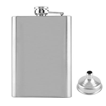 Peahefy Stainless Steel Flask Pocket Bottle for Whiskey Liquor Wine ...
