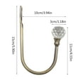 2Pcs U Shape Crystal Curtain Tieback Decorative Tie Back Accessory ...