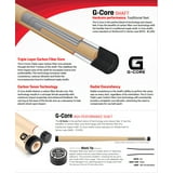McDermott G407 Pool Billiard Cue G-Core Shaft, with Hard Case - Walmart.com