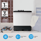 Lavadora Semiautomática Midea Dos Tinas 13Kg Twin Force Pulsator Blanca Midea MT100W130/W-MX ...