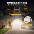 72W 7500LM LED Security Lights Motion Sensor Light Outdoor, 5000K ...