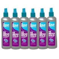 Rave 4X Mega Aerosol Hairspray, Clima Shield, Unscented, 11 oz, Pack of ...