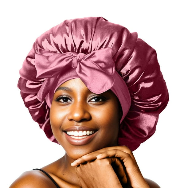 nsendm Female Hat Adult Bonnet French Silk Bonnet for Sleeping Satin ...