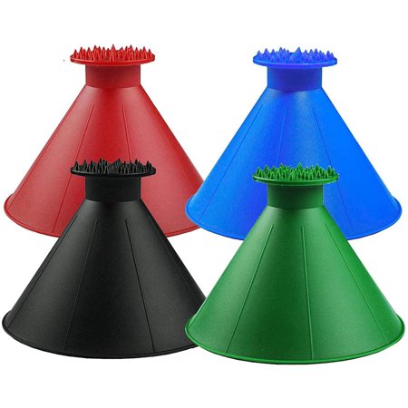 Magic Car Ice Scraper 4 Pieces of Magic Funnel Snow Removal Tool Round ...
