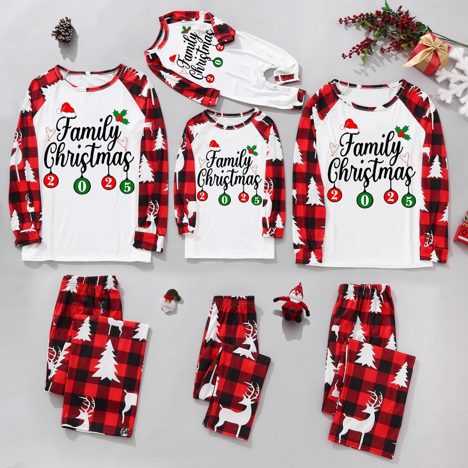 Click here for Zhanying Matching Christmas Pajamas For Family Wit... prices