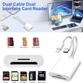 GJX Sd Card Reader for Iphone Ipad,Usb C&Lightning Dual Interface ...