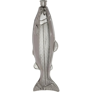 Outset Stainless Steel Fish Travel Flask, 4 Ounce Capacity - Walmart.com