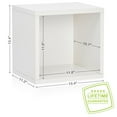 Way Basics Eco Stackable Connect Open Storage Cube and Cubby Organizer ...