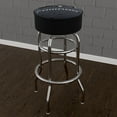 Trademark Global Black Camaro Padded Bar Stool - Walmart.com