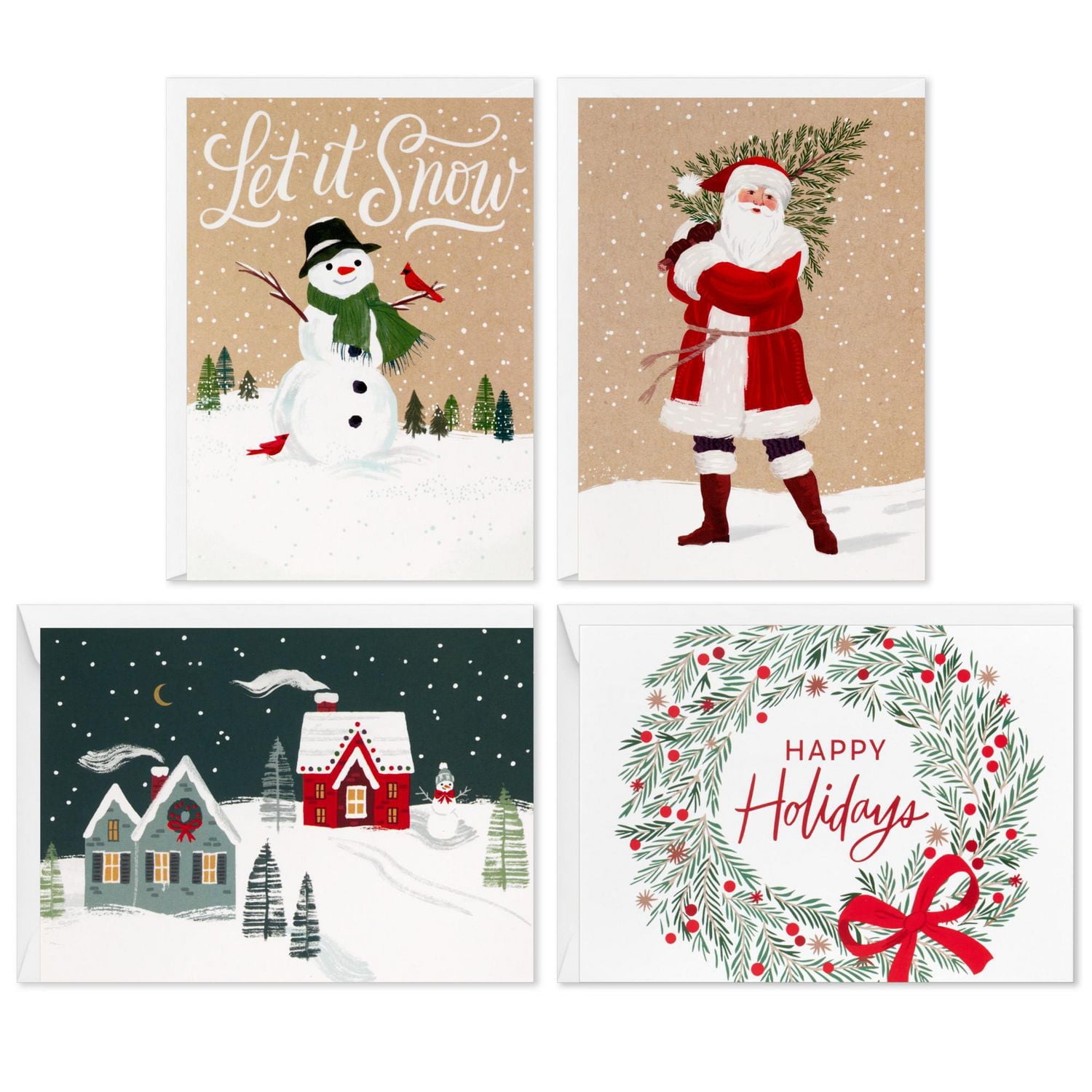 Connections from Hallmark Cozy Holidays Boxed Christmas Cards ...