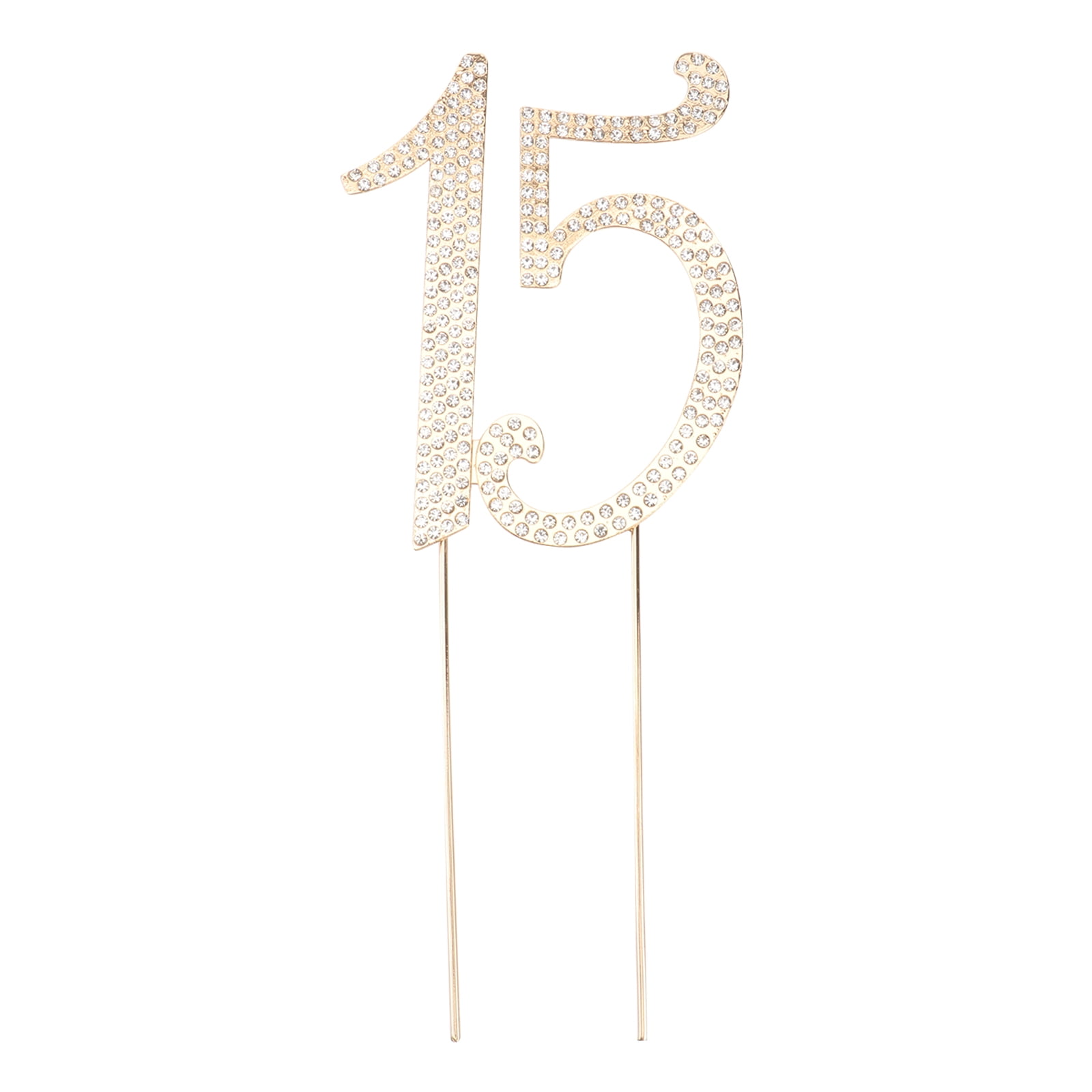 15 Cake Topper for 15th Birthday Party or Anniversary Crystal ...