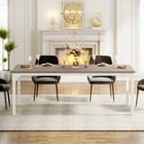 Tribesigns Oversized Rustic Dining Table, 71 in. Rectangular Wooden ...