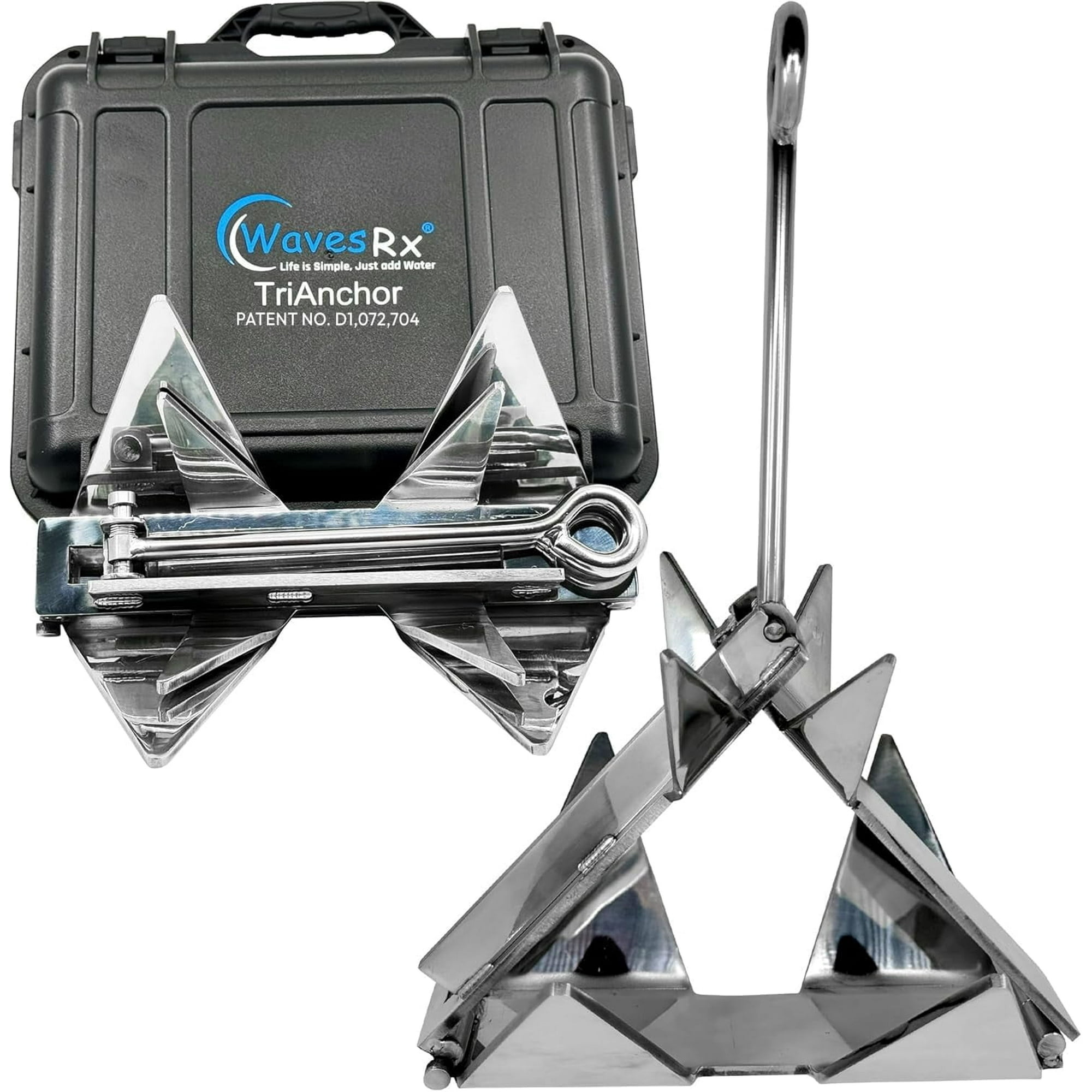 Click here for Wavesrx 12lb Trianchor - Stainless Steel Folding A... prices