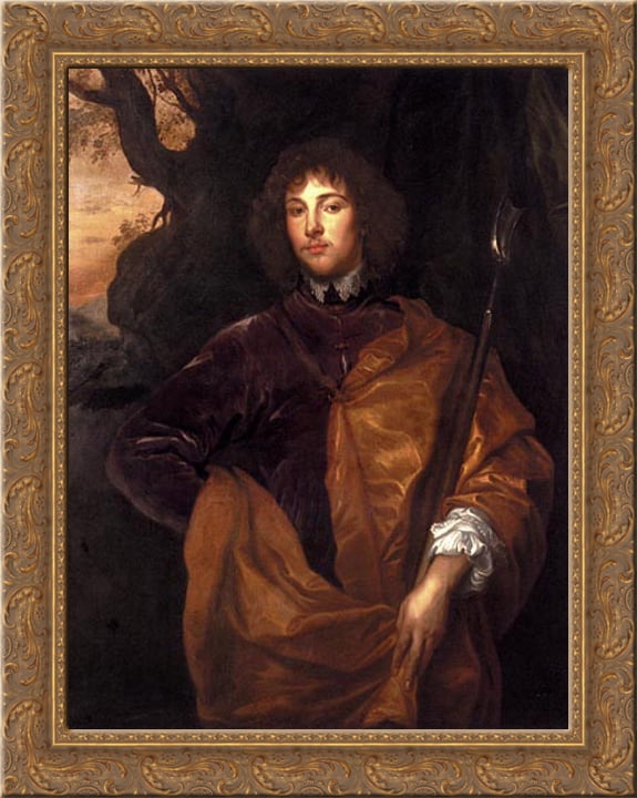 Portrait Of Philip, Lord Wharton (1613'1696) 20x24 Gold Ornate Wood ...