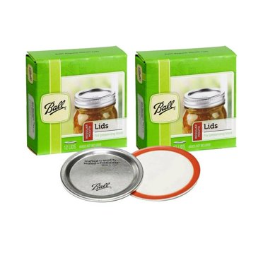 Ball Regular Mouth Canning Mason Jar Lids 4-Packs with 12-Lids Each (48 ...