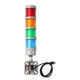 ANDONT USB 4 Stack LED Andon Tower Signal Light with Buzzer, PC Lens ...