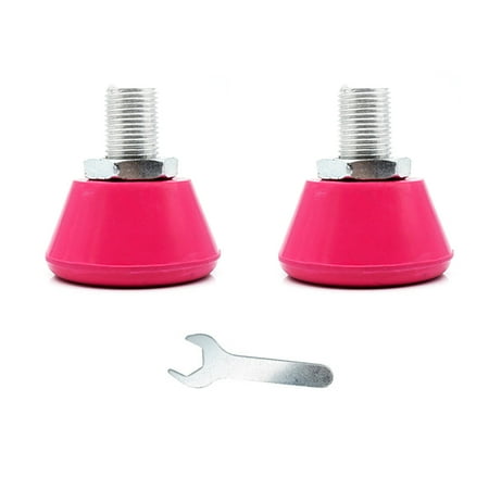 QualitChoice Pack of 2 Stainless Steel Roller Skates Toe Stop Portable ...