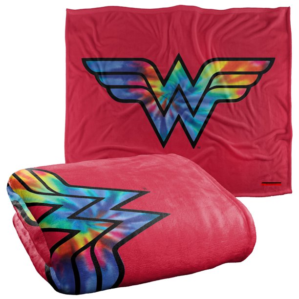 Wonder Woman Tie-Die Logo Silky Touch Super Soft Throw Blanket 50' x 60 ...