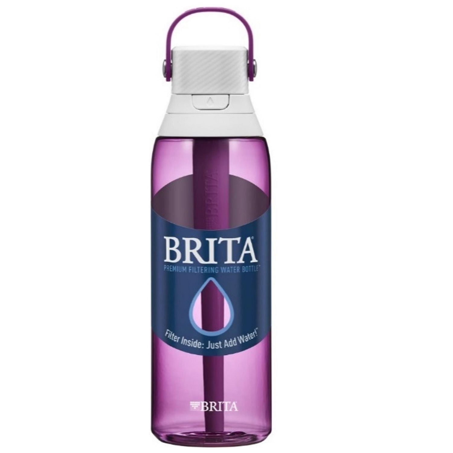 Brita Filtering Water Bottle with Straw, BPA-Free Water Bottle for ...