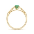 2wist Designs 18K Yellow Gold Plated Solitaire Ring Pear Shape Emerald ...