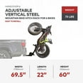 Yakima HangOver 6 Vertical Steel Mountain Bike Hitch Rack, 6 Bikes ...