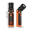 Agiufgs Flashlight 1000 Lumens Rechargeable, 180° Rotating Head ...