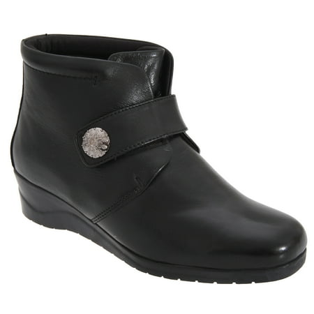 Mod Comfys Womens Touch Fastening Centre Seam Ankle Boots | Walmart Canada