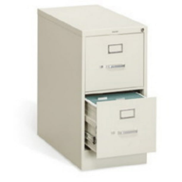 HON 2 Drawers Vertical Lockable Filing Cabinet, Putty - Walmart.com