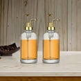 Tressify, 2 Glass Coffee Syrup Dispensers, 8.66 in, Includes 2 Gold ...
