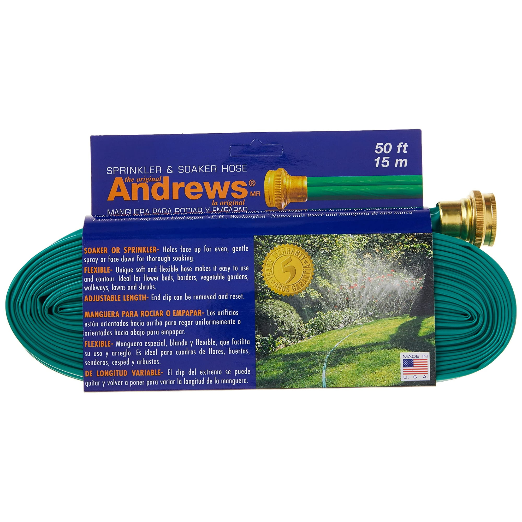 Click here for Andrews 50-Foot 2 Tube Sprinkler Hose 10-12348 prices