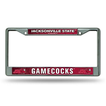 Jacksonville State Gamecocks NCAA Black Metal License Plate Frame ...